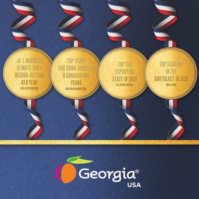 Georgia Named ‘Top State for Doing Business’ for 8th Consecutive Year ...